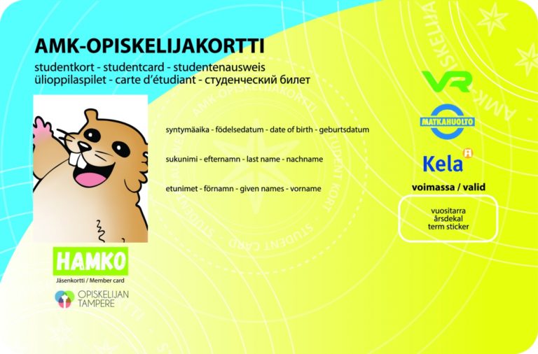 Student cards - HAMKO